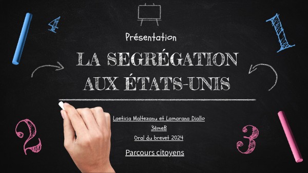 Exposé Sur la ségrégation | Genially
