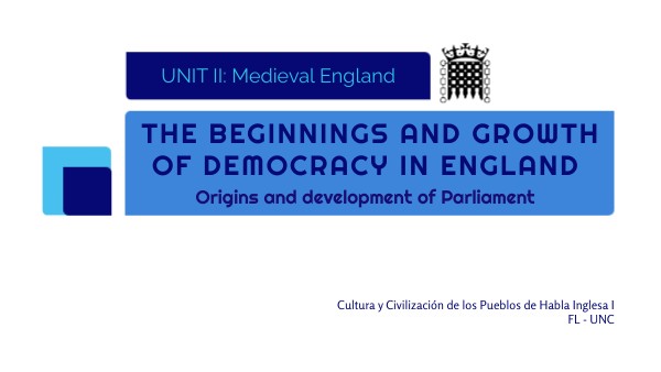 THE GROWTH OF DEMOCRACY IN ENGLAND | Genially