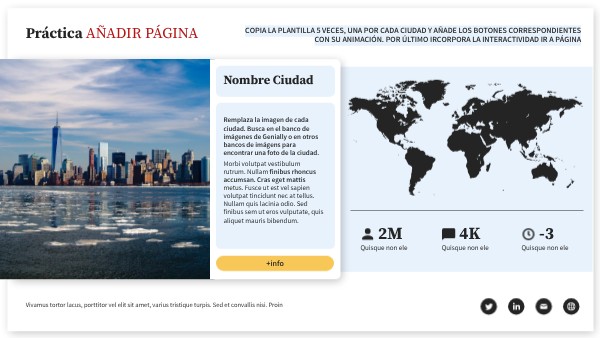 PRÁCTICA. AÑADIR PÁGINA | Genially