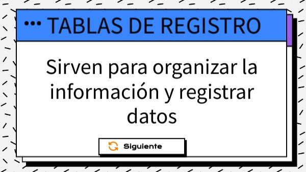 Tablas de datos | Genially