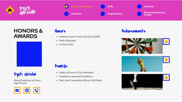 HMS Portfolio Template