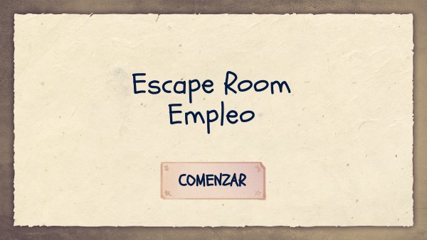 ESCAPE ROOM: EMPLEO