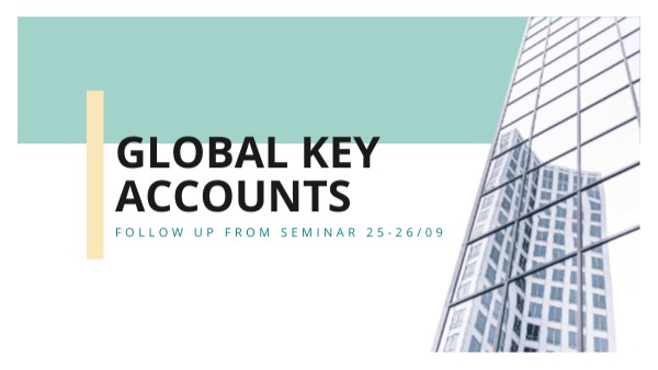 Follow up Global KA
