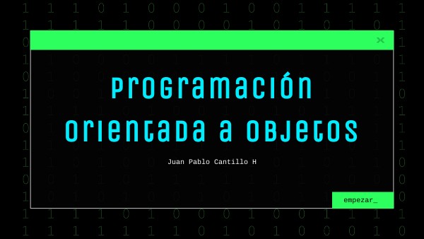 Programación Orientada a Objetos