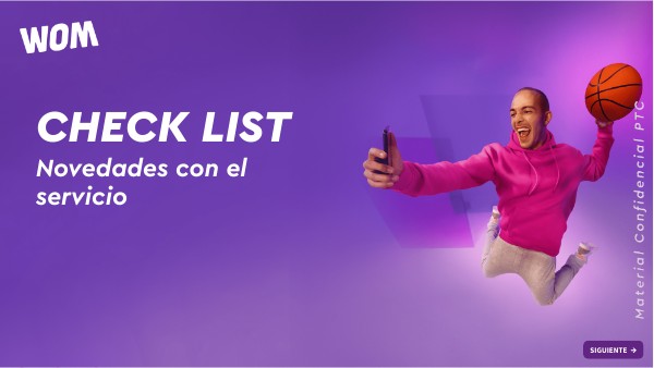 - Check List - Novedades con el servicio | Genially