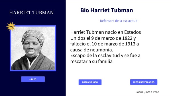 TRABAJO HARRIET TUBMAN