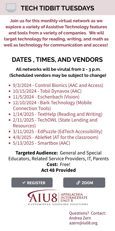 Tech Tidbit Tuesdays 2024-25 | Genially
