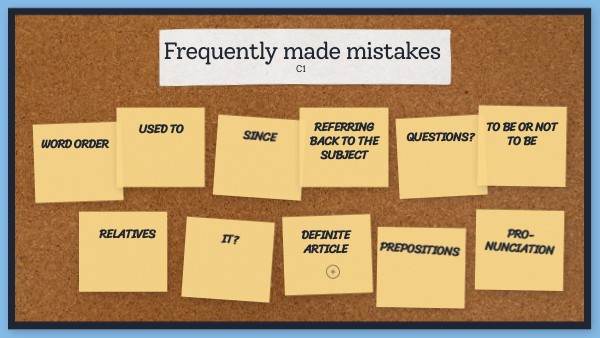 Common Mistakes | Genially