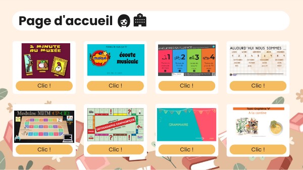 Tableau d'accueil | Genially