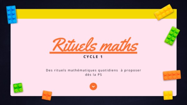 Rituels mathématiques cycle 1 | Genially