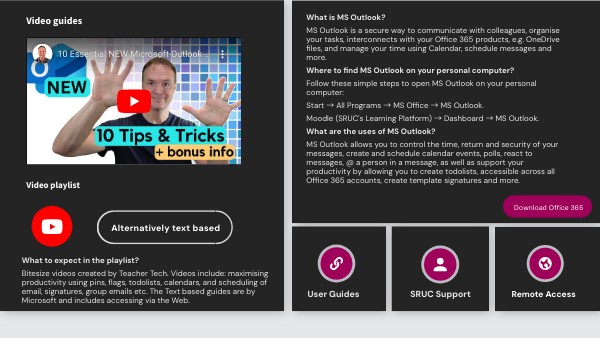 MS Outlook page | Genially