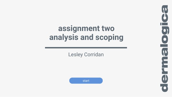 Lesley Corridan DLI Assignment Two