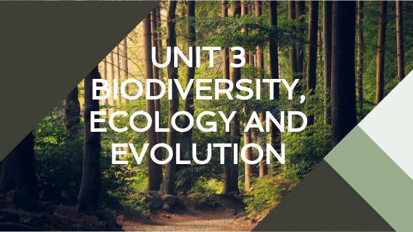 U1: Biodiversity, Ecology and Evolution | Genially