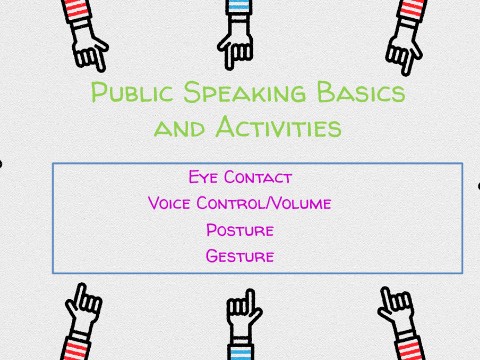 01 Public Speaking Basics and Activities