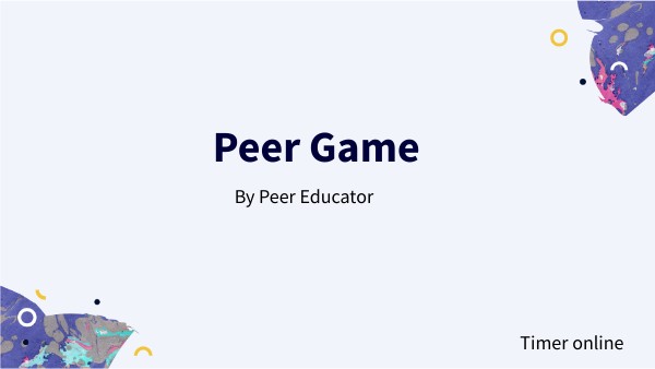 Presentazione Peer educator