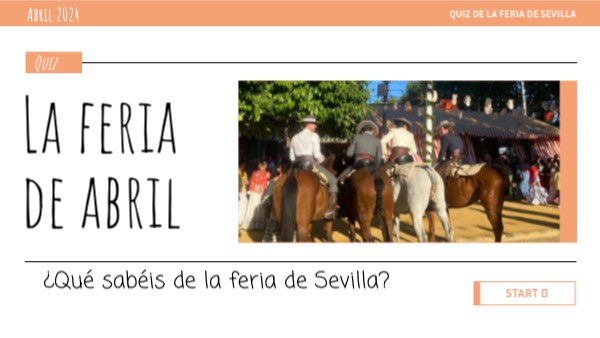 Quiz Feria de abril | Genially