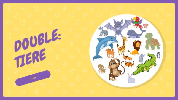 Double Animal Game | Genially