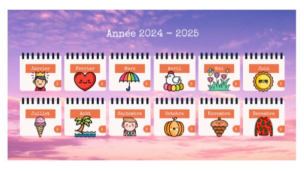Calendrier année 2024 | Genially
