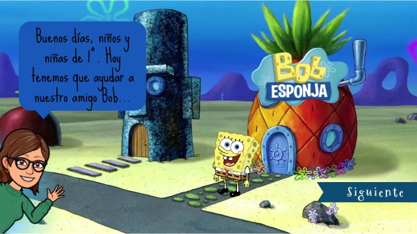 escape spongebob verbi presente regolari | Genially