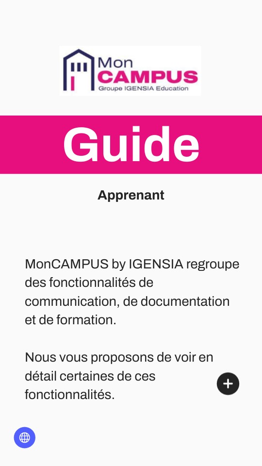 MonCAMPUS - Apprenant | Genially