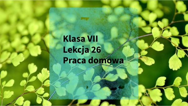 kl VII/ l. 26/PD | Genially