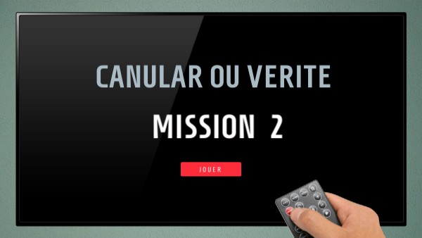 vrai faux MISSION 2 | Genially