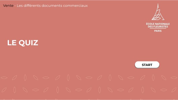 Quiz documents commerciaux | Genially