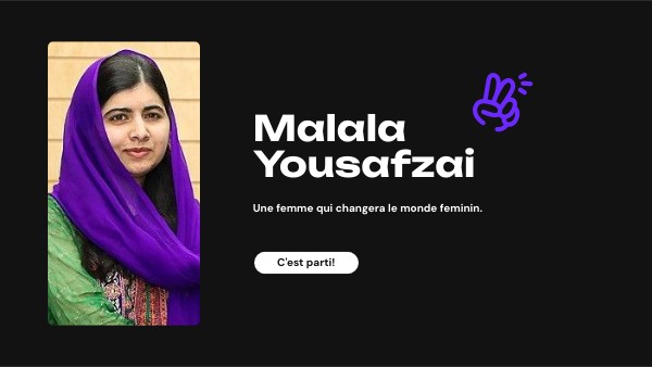 Présentation Malala | Genially