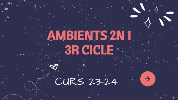 AMBIENTS 2N I 3R CICLE 23-24 | Genially