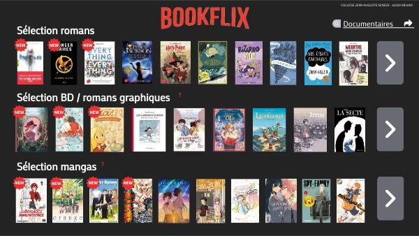 Bookflix - mai 2024 | Genially