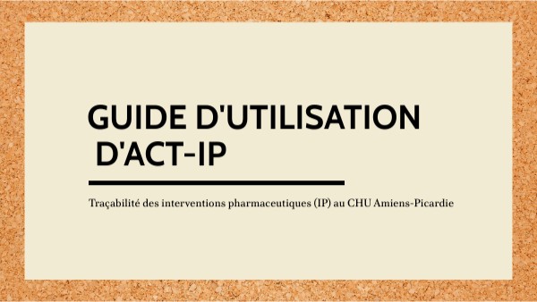 Utilisation Act-Ip | Genially