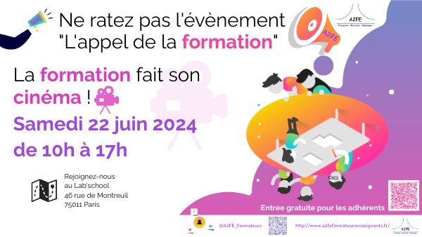 Appel à la formation A2FE - 2024 | Genially