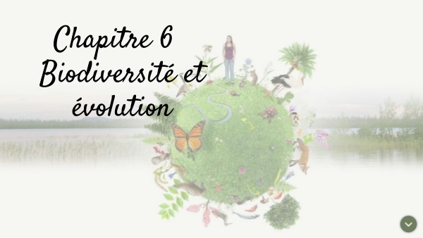 Chap 6 : Biodiversité et évolution | Genially