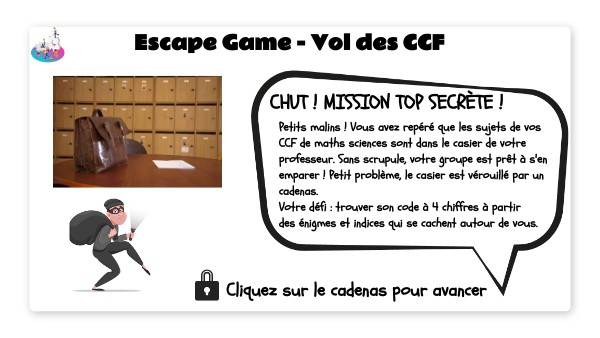 Vol CCF - 1ere Bac Pro en salle | Genially