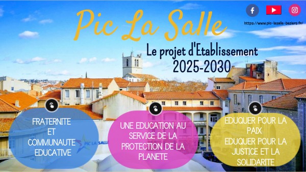 Projet Établissement Pic La Salle | Genially
