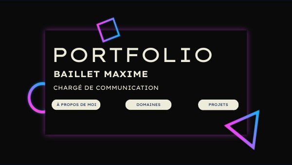 PORTFOLIO MAXIME BAILLET