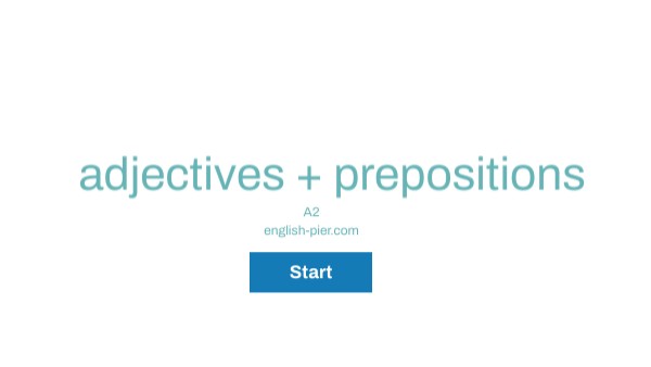 adjectives and prepositions - B1-B2 (1) | Genially