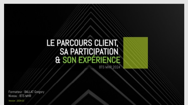 LE PARCOURS CLIENT | Genially