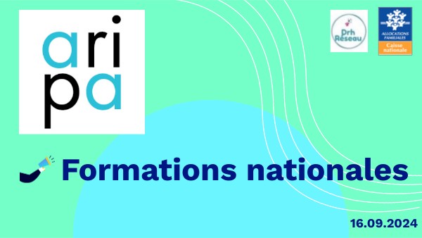 Webinaire formations nationales Aripa