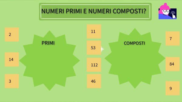 Unità 1 - Drag and drop Numeri primi e numeri composti