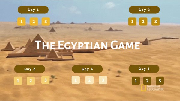Week 3 - The Egyptian Game