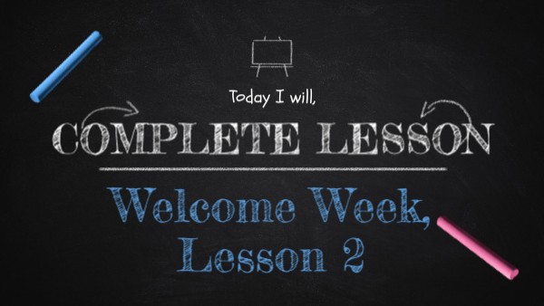 Welcome week 2- 1st Lesson Landing | Genially