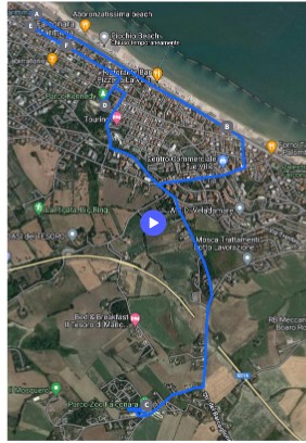 itinerario Falconara