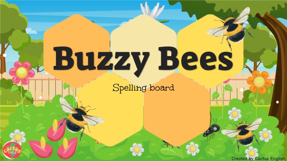Buzzy bees - Spelling board | Genially