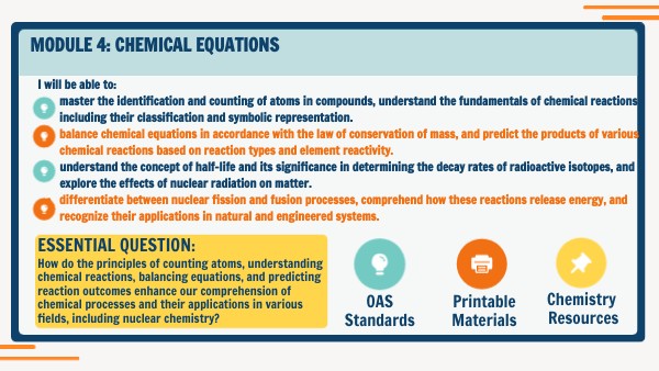 Chem A: Module 4 Landing | Genially
