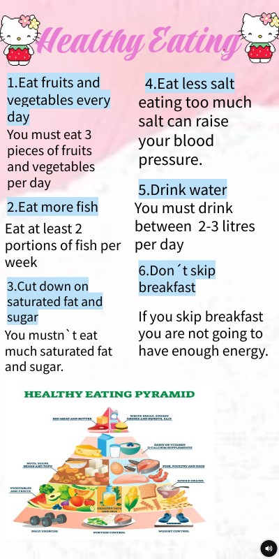Infography healthy eating by nerea fernandez and raquel bonal | Genially
