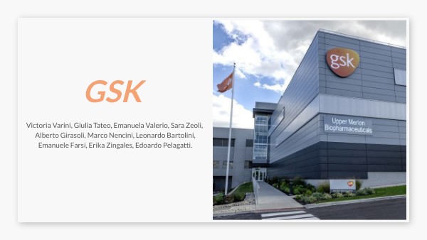 PRESENTAZIONE GlaxoSmithKline | Genially