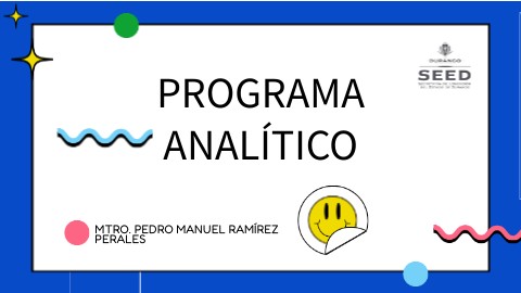 PROGRAMA ANALITICO 180824 | Genially