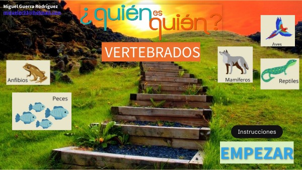 ¿Quién es Quién? Animales Vertebrados.