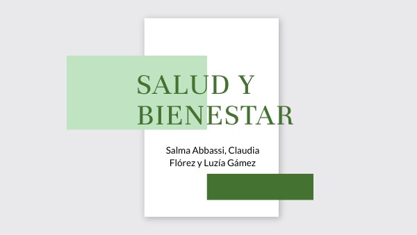 Salud y Bienestar | Genially